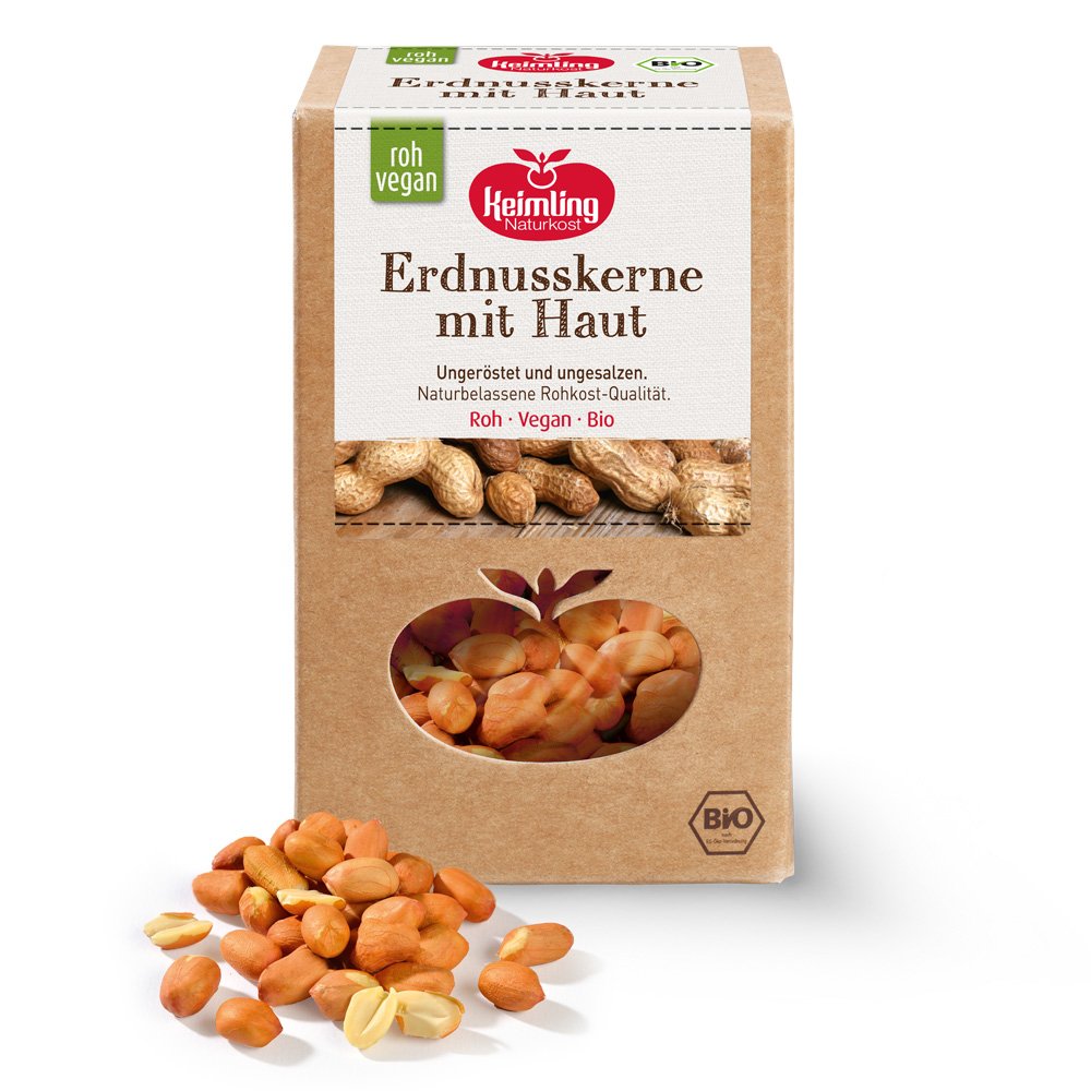 Erdnüsse mit Haut, bio 2.5 kg - Menge: 2.5 kg